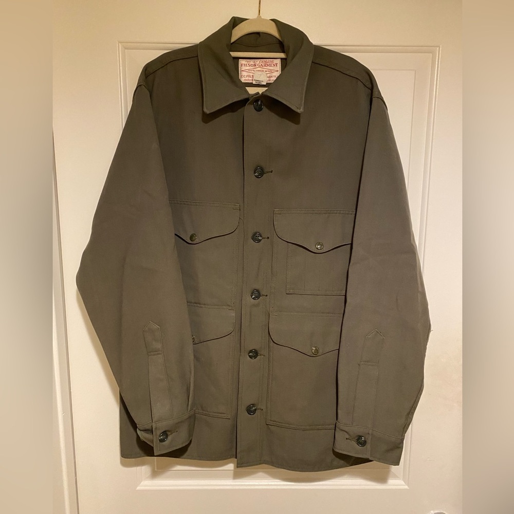 Vintage Filson Mackinaw Olive Green Virgin Wool Cruis… - Gem
